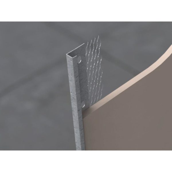 Galvanized Plaster Stop Bead 3mm 2.4m - Thistle Timber and Building ...