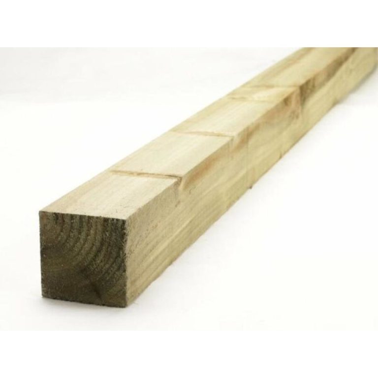 Rough Sawn & Treated Wood Fence Post, Square 1.8m 75x75mm - Thistle ...
